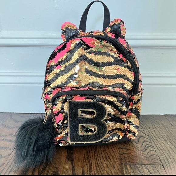 Justice | Accessories | Justice Girl Tiger Stripe Flip Sequin Initial ...